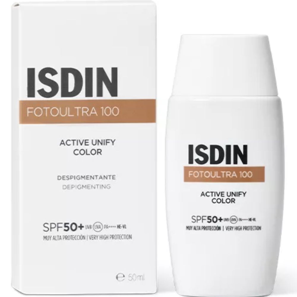 Isdin Fotoultra 100 Active Unify Fusion Fluid Color SPF 50 + SweetCare ...