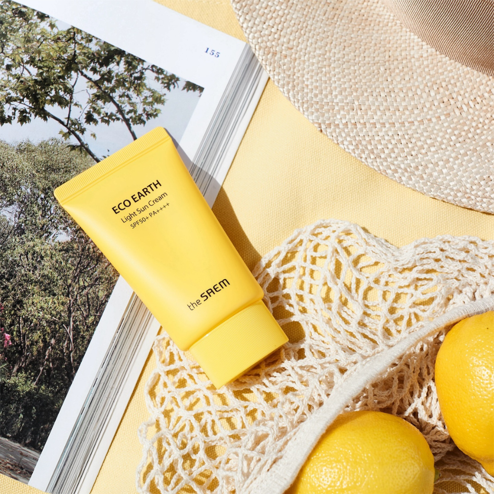 The Saem Eco Earth Light Sun Cream SPF50+ SweetCare Malaysia
