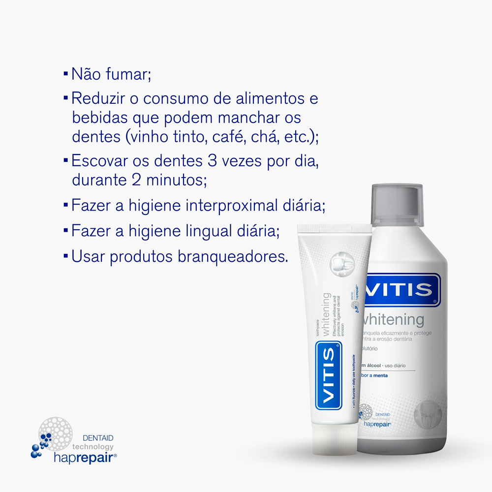 Vitis Whitening Pasta de Dentes Branqueadora SweetCare Portugal