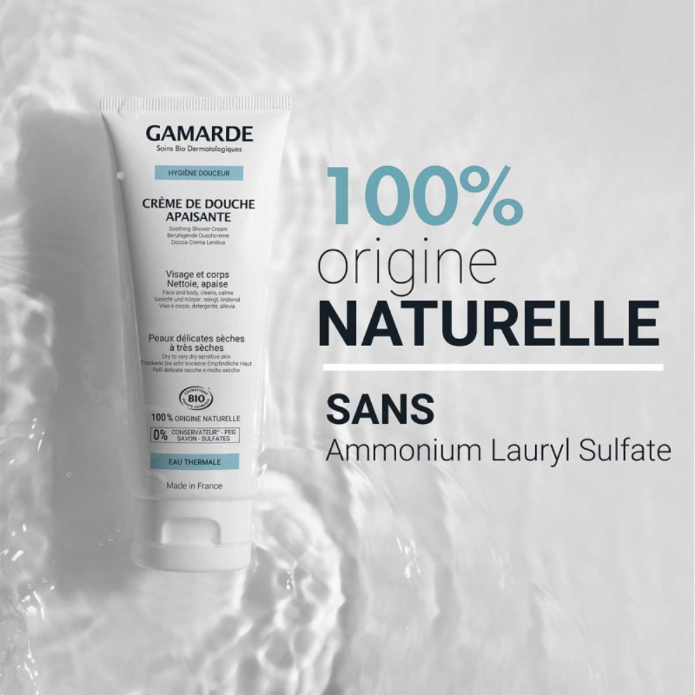 Gamarde Creme de Duche Calmante para Pele Seca a Muito Seca Sensível ...
