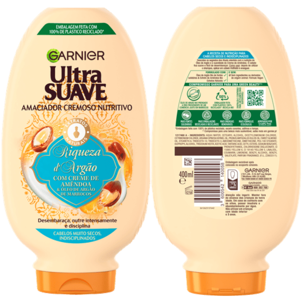 Garnier Ultra Suave Condicionador Cremoso Nutritivo Riqueza de Argão ...